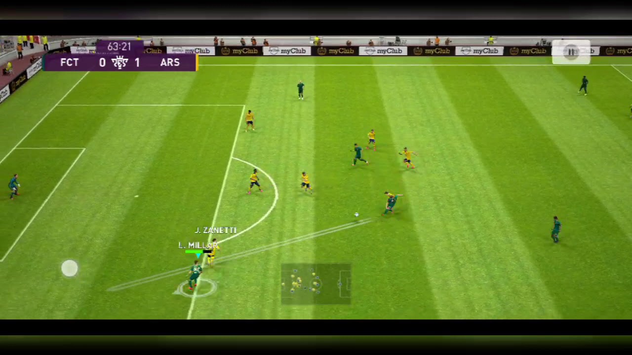 PES MOBILE GAMEPLAY VIDEO-2 - YouTube