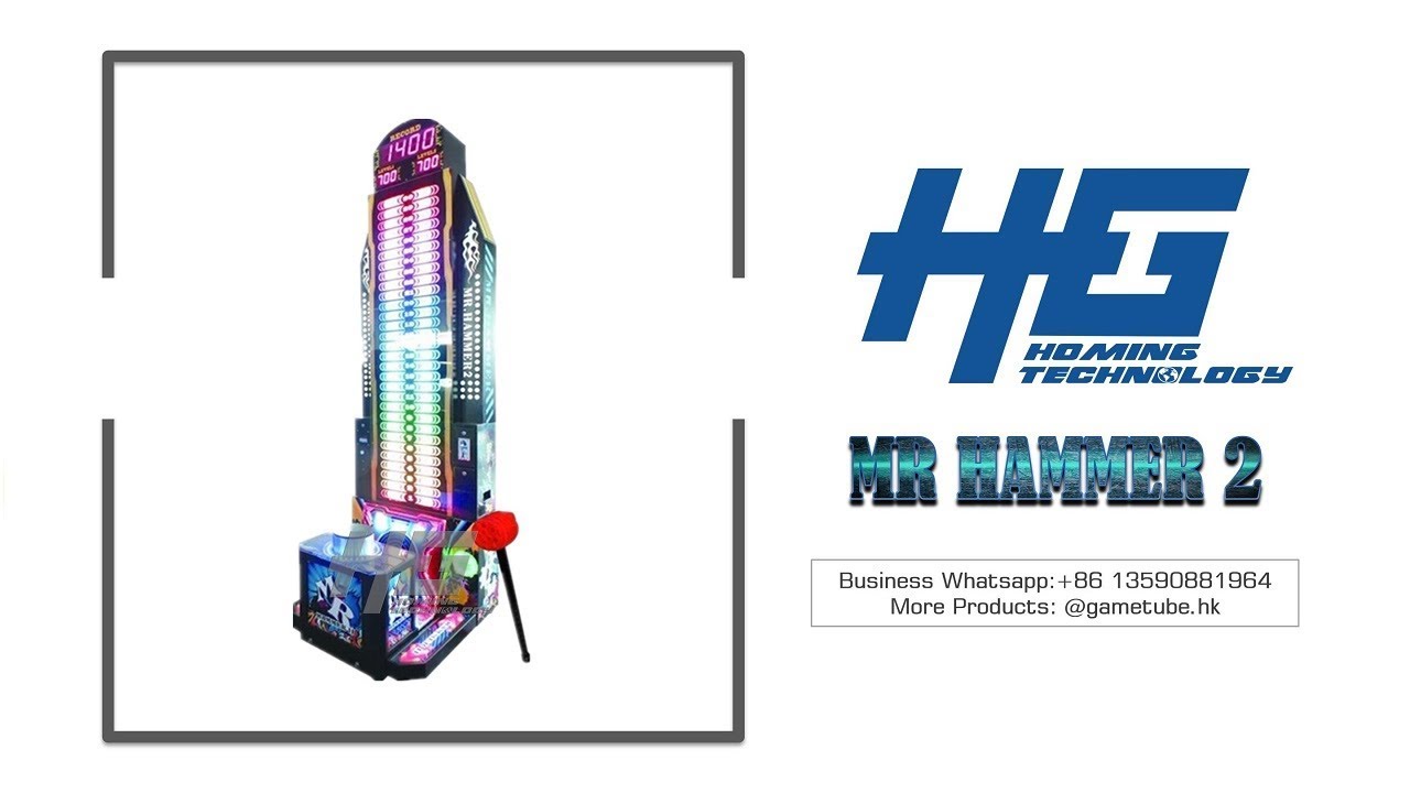 Popular Hitting Hammer Arcade Game Machine,Mr Hammer 2 Tickets Arcade ...