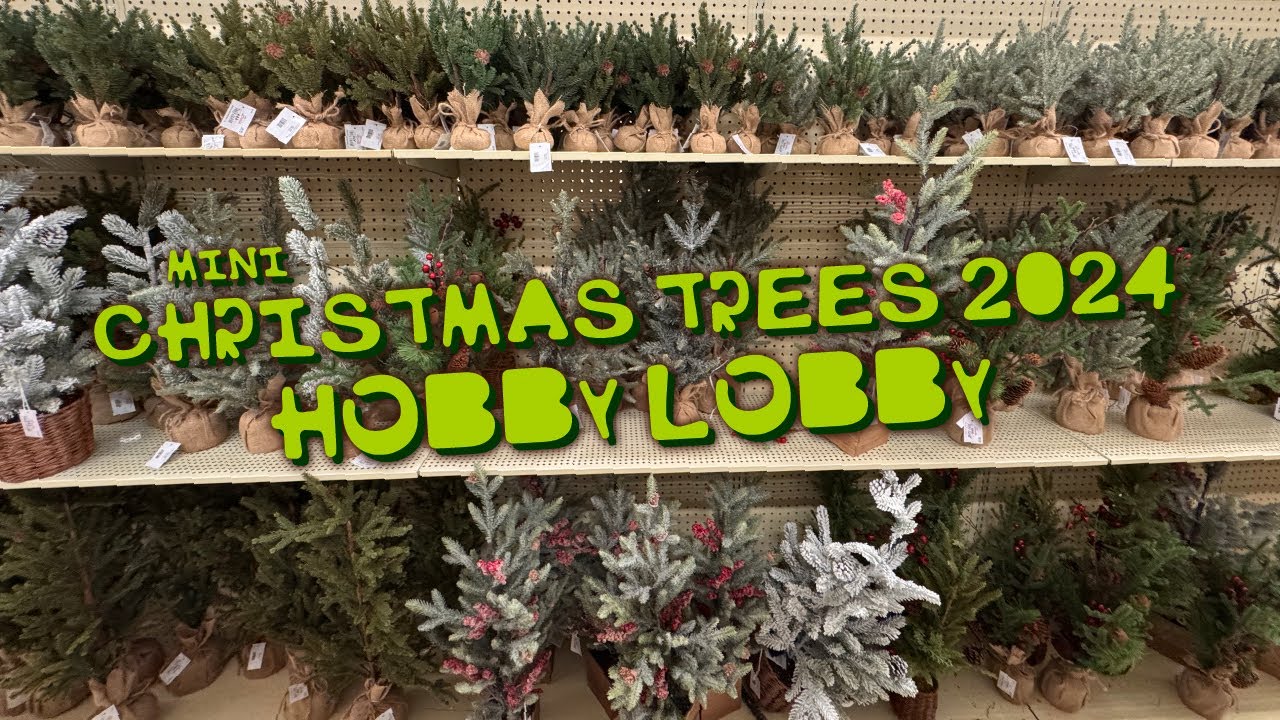Hobby Lobby Table Top Christmas Trees / Christmas 2024 - YouTube