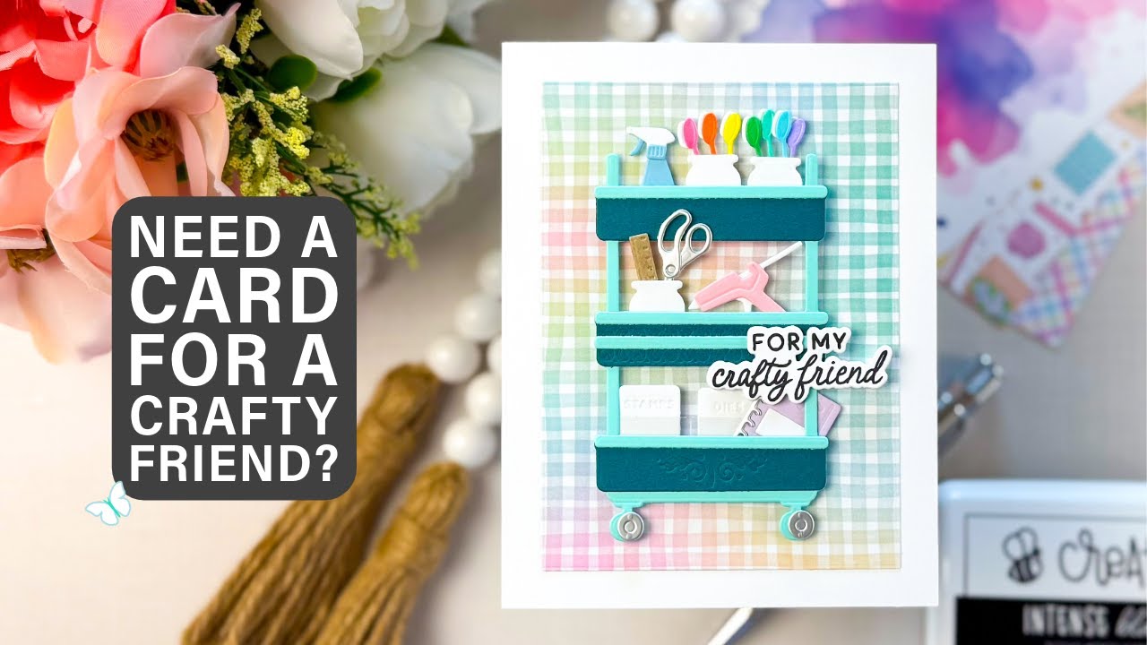 The Cutest Crafty Friend Card – Step-by-Step Die Cut Tutorial - YouTube