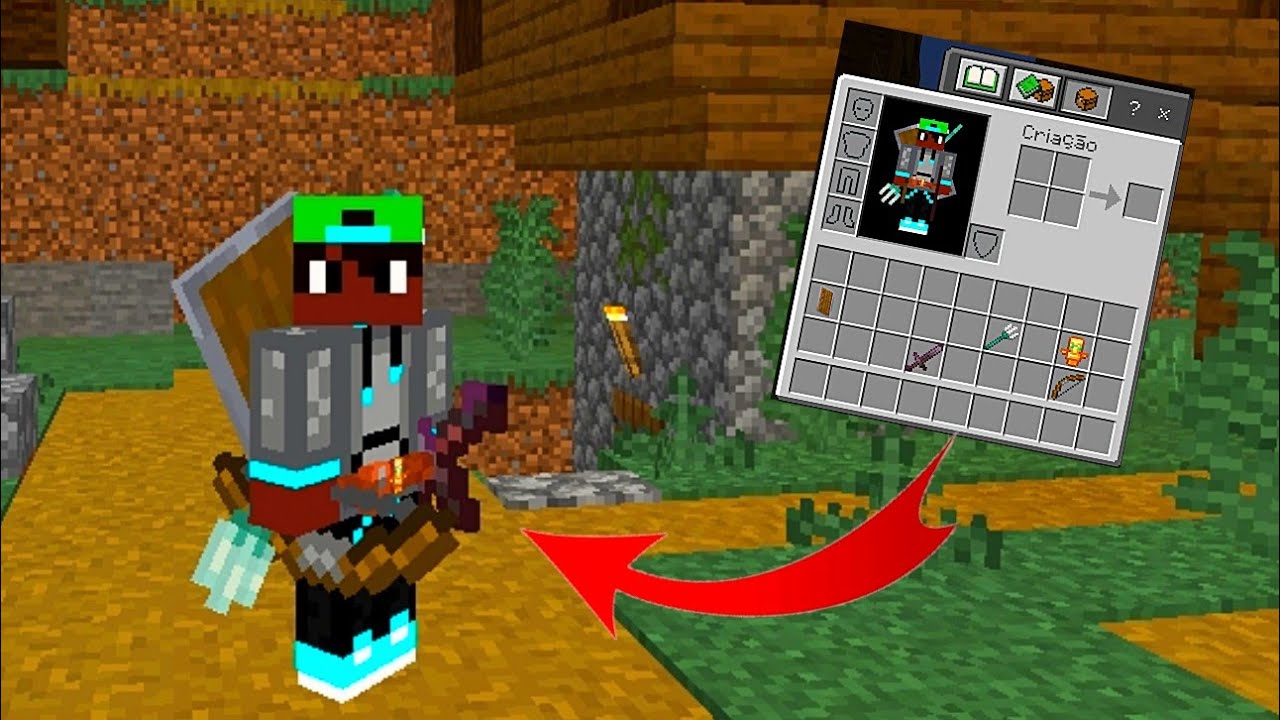 TEXTURA QUE MOSTRA OS SEUS ITENS DE DENTRO DO INVENTARIO PARA MINECRAFT ...