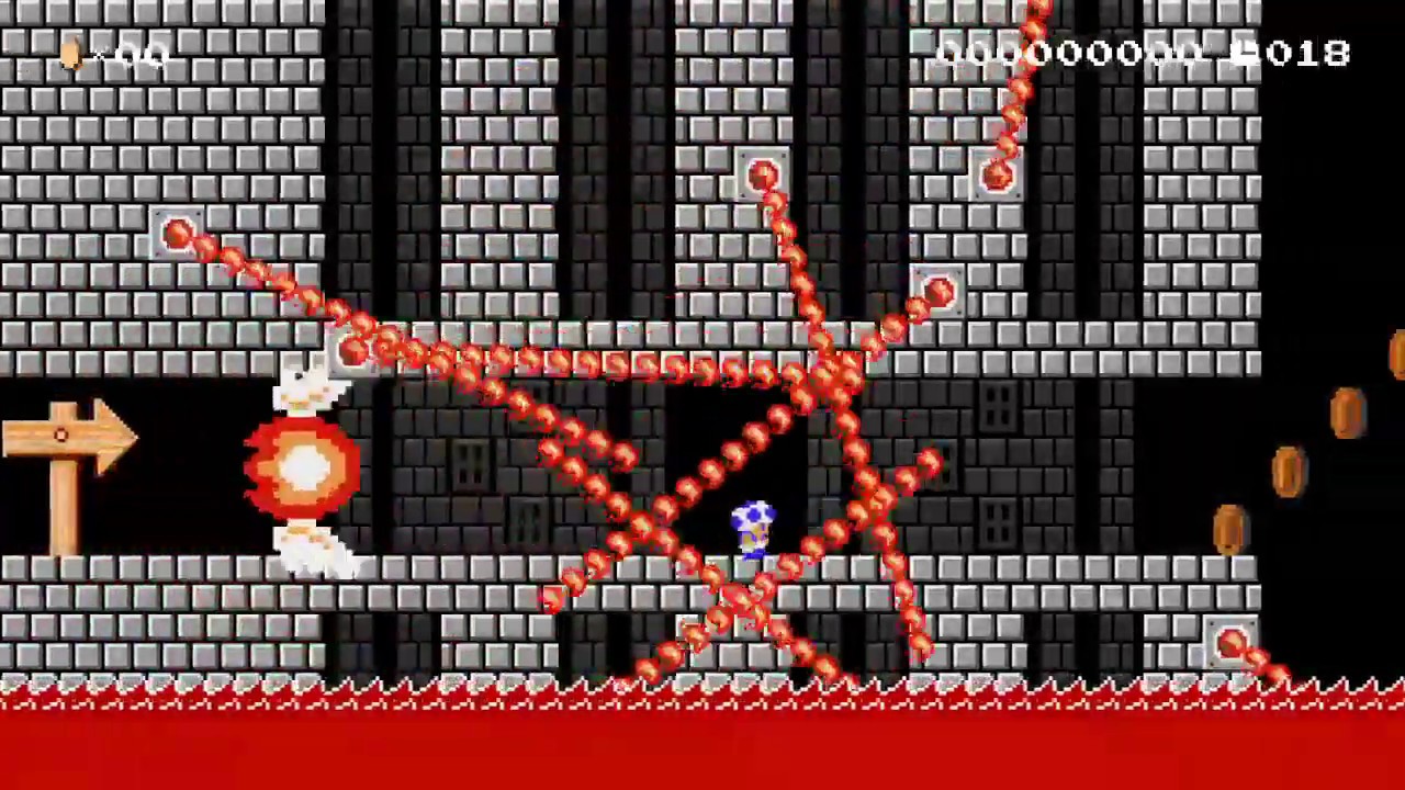 Super Mario Maker 2: Fire Bar Speed run - YouTube