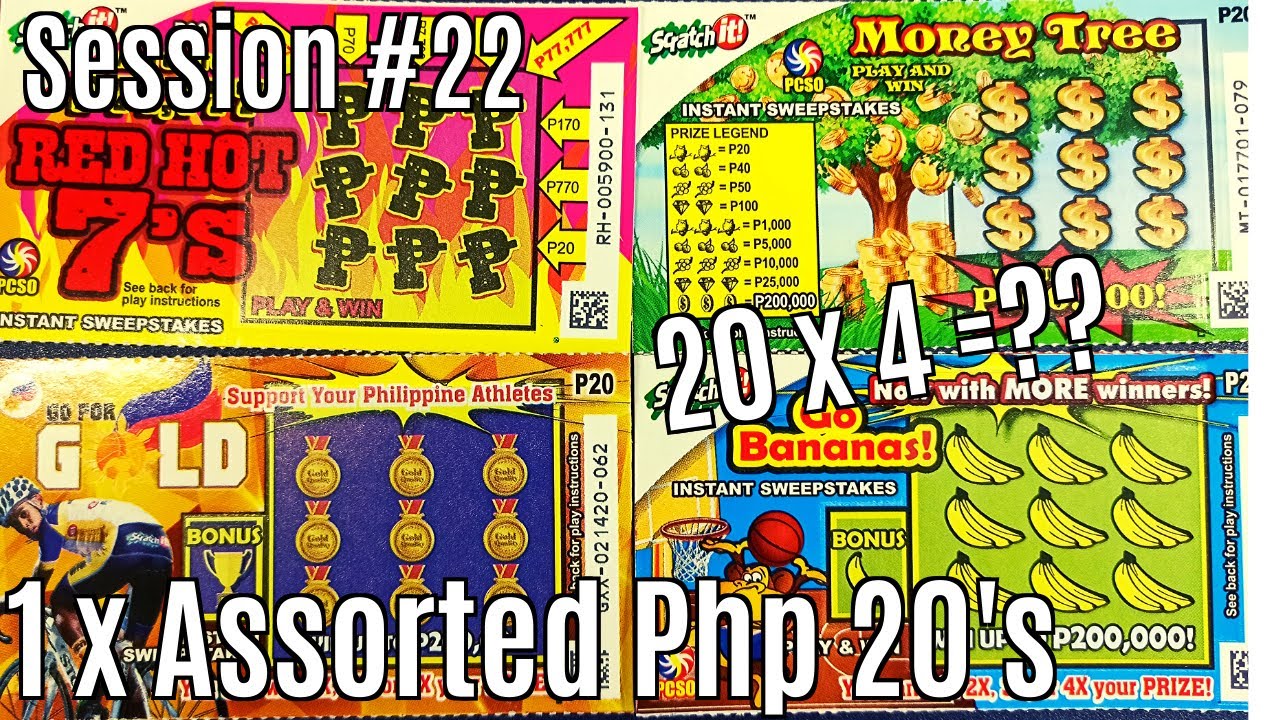 Swerte Ba?: Session 22 | 1x Assorted PHP 20 Cards | PCSO Scratch It ...