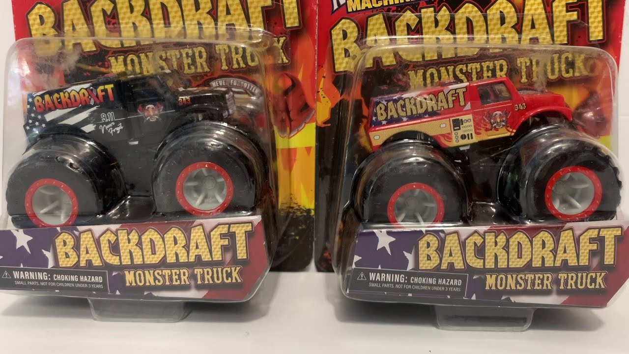 EXCLUSIVE MONSTER MACHINES BACKDRAFT MONSTER TRUCKS - YouTube