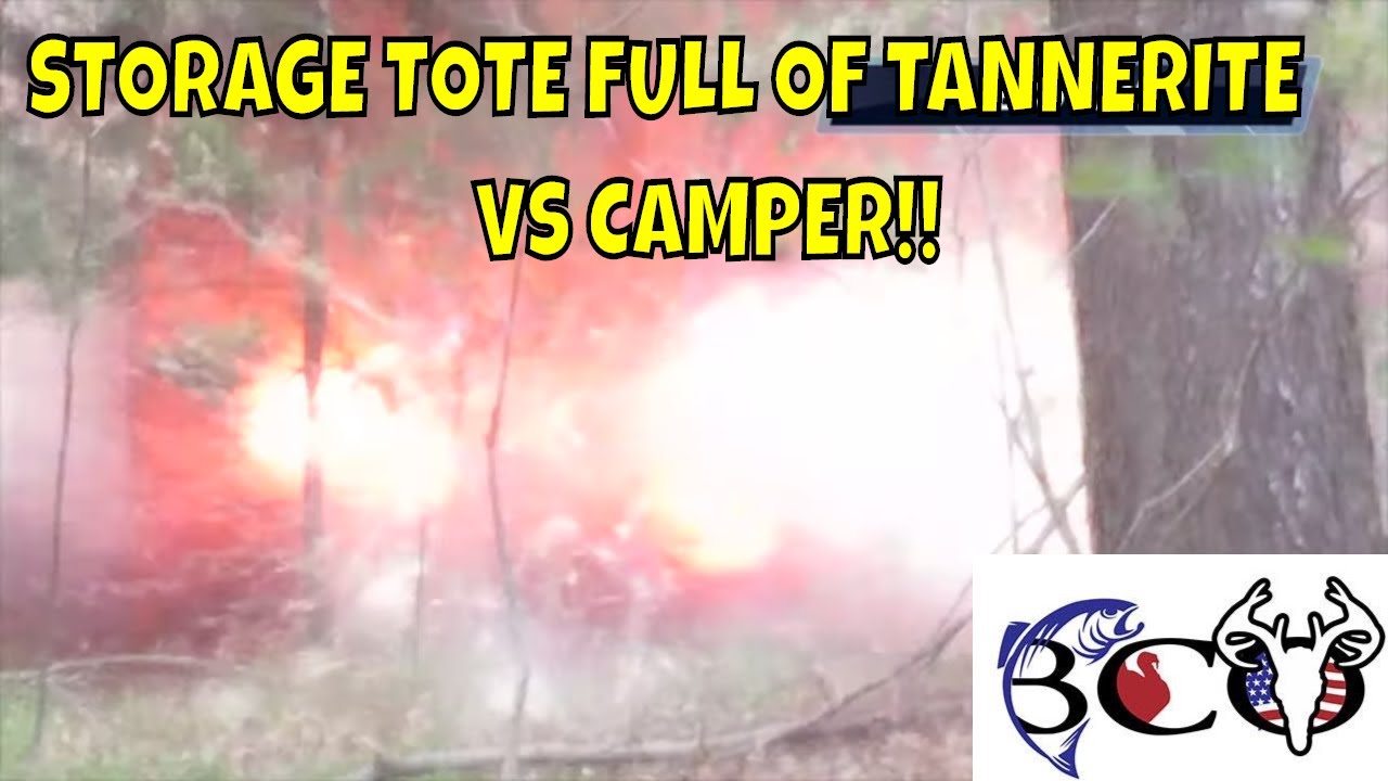 88 LBS of TANNERITE VS CAMPER!!! - YouTube