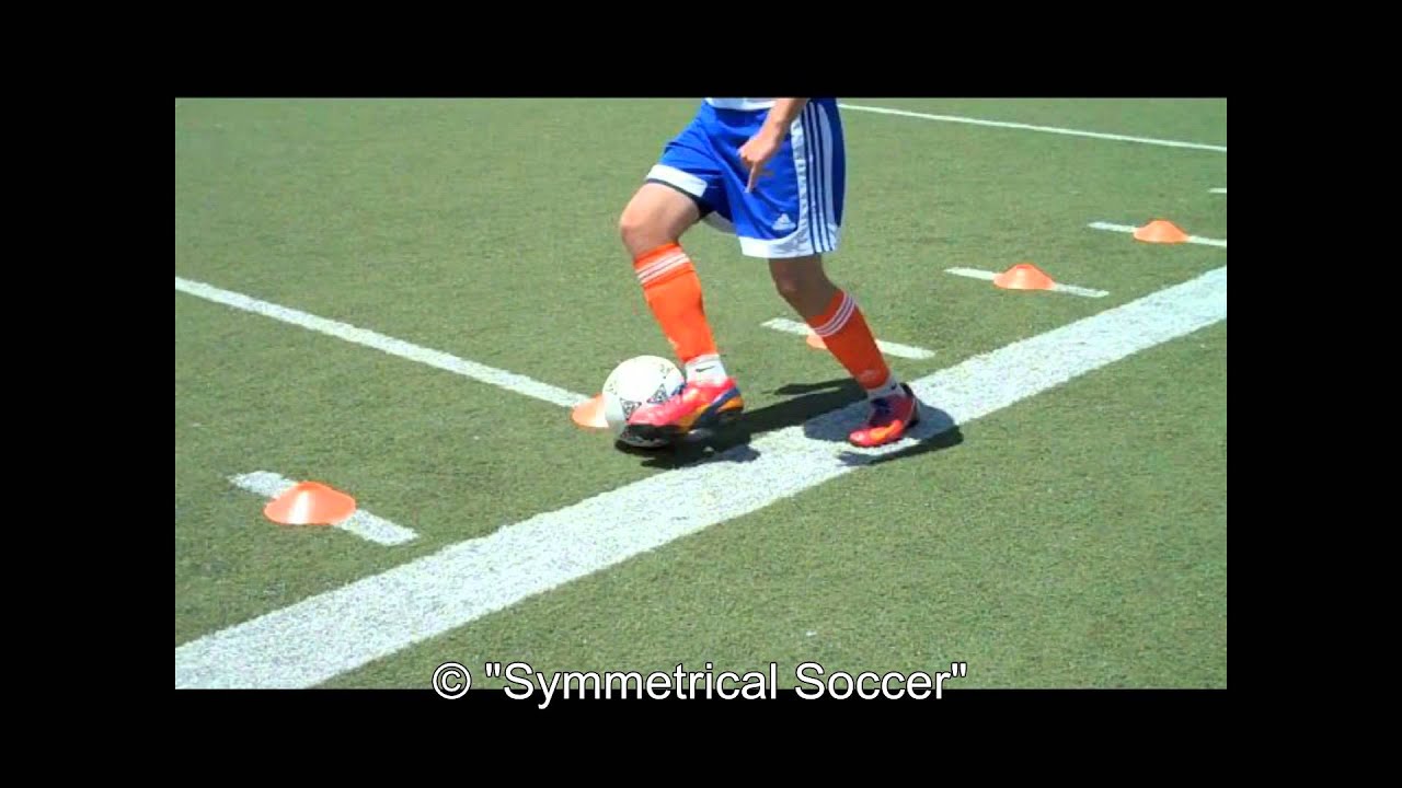 Symmetrical Soccer - Sole across, outside touch, sole behind. - YouTube