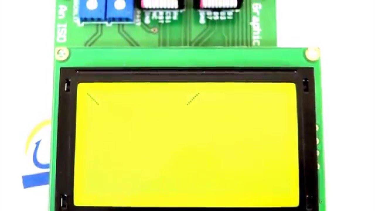 128X64 Graphical LCD Interfacing with AVR ATmega16 Microcontroller by ABLab Solutions - YouTube