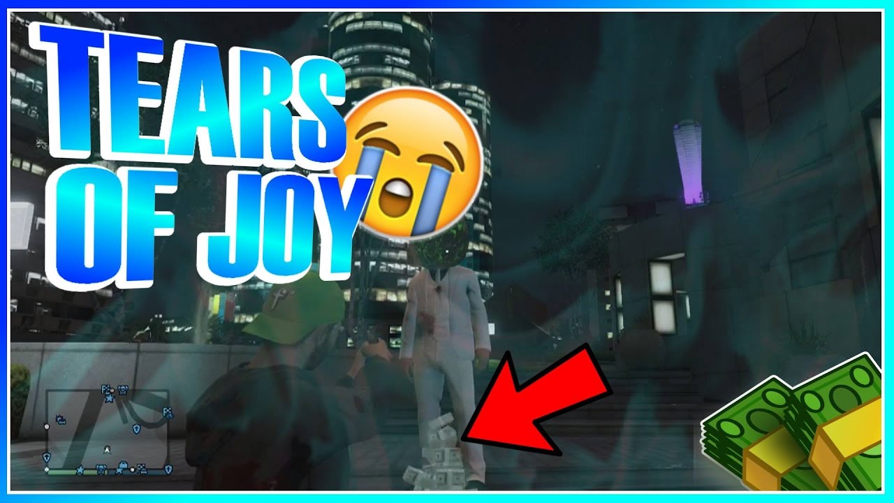 GTA 5 ONLINE: GUY CRIES BECAUSE HE GETS A MONEY DROP!! - YouTube