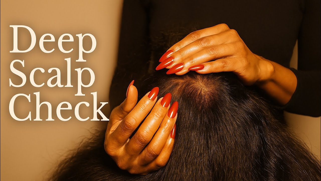 SUPER RELAXING HEAD SCRATCHING&LICE CHECK ASMR FOR SLEEP/FAST[NO ...