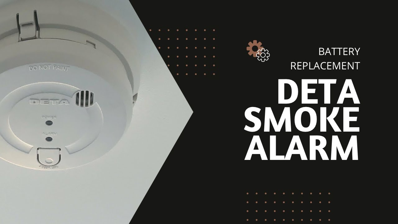 DETA Smoke Alarm Battery Replacement - YouTube