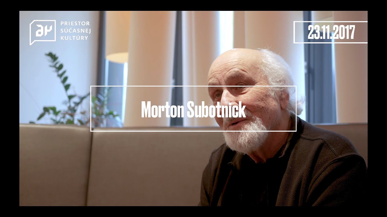 Morton Subotnick | A4 - priestor súčasnej kultúry - YouTube