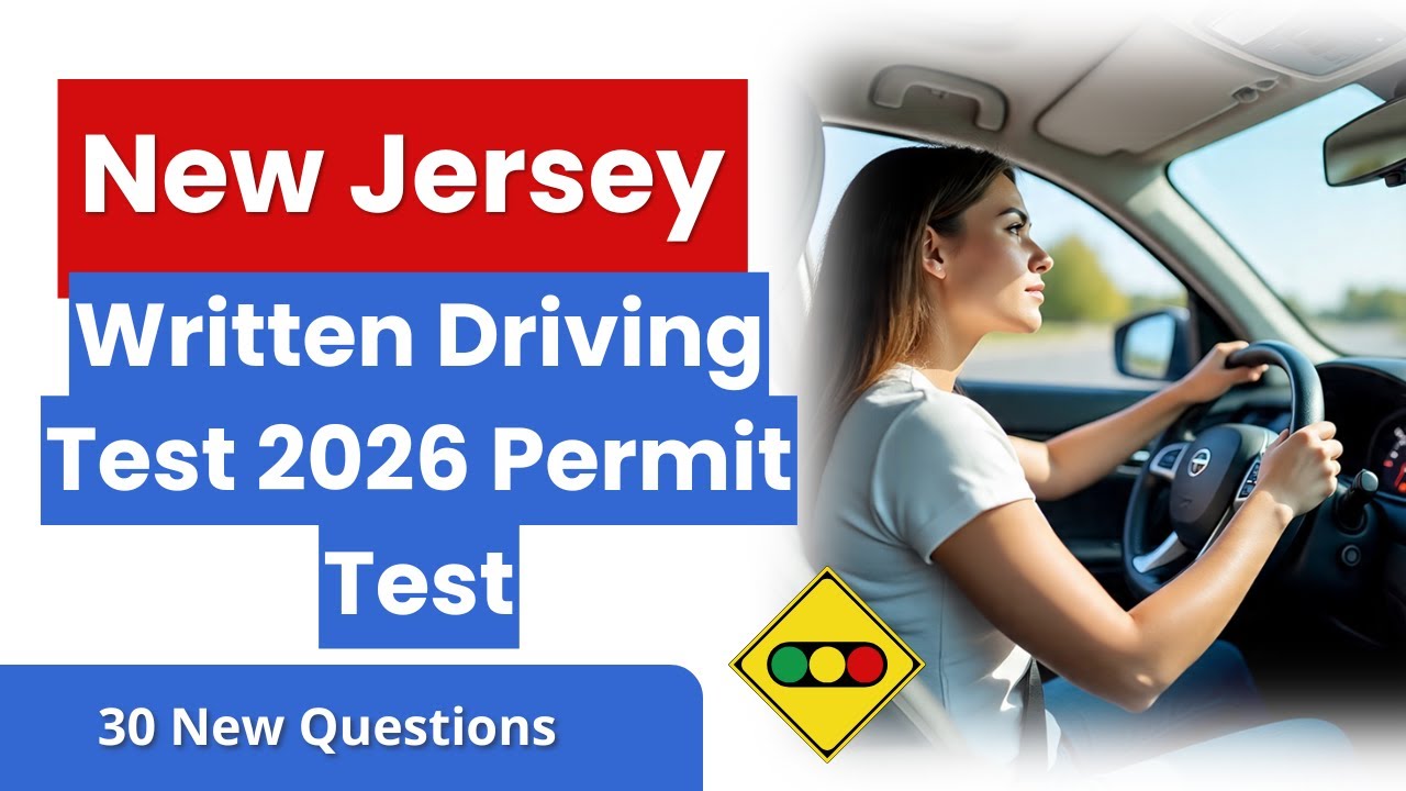 New Jersey Written Driving Test 2026 – 30 New Jersey Permit Test ...