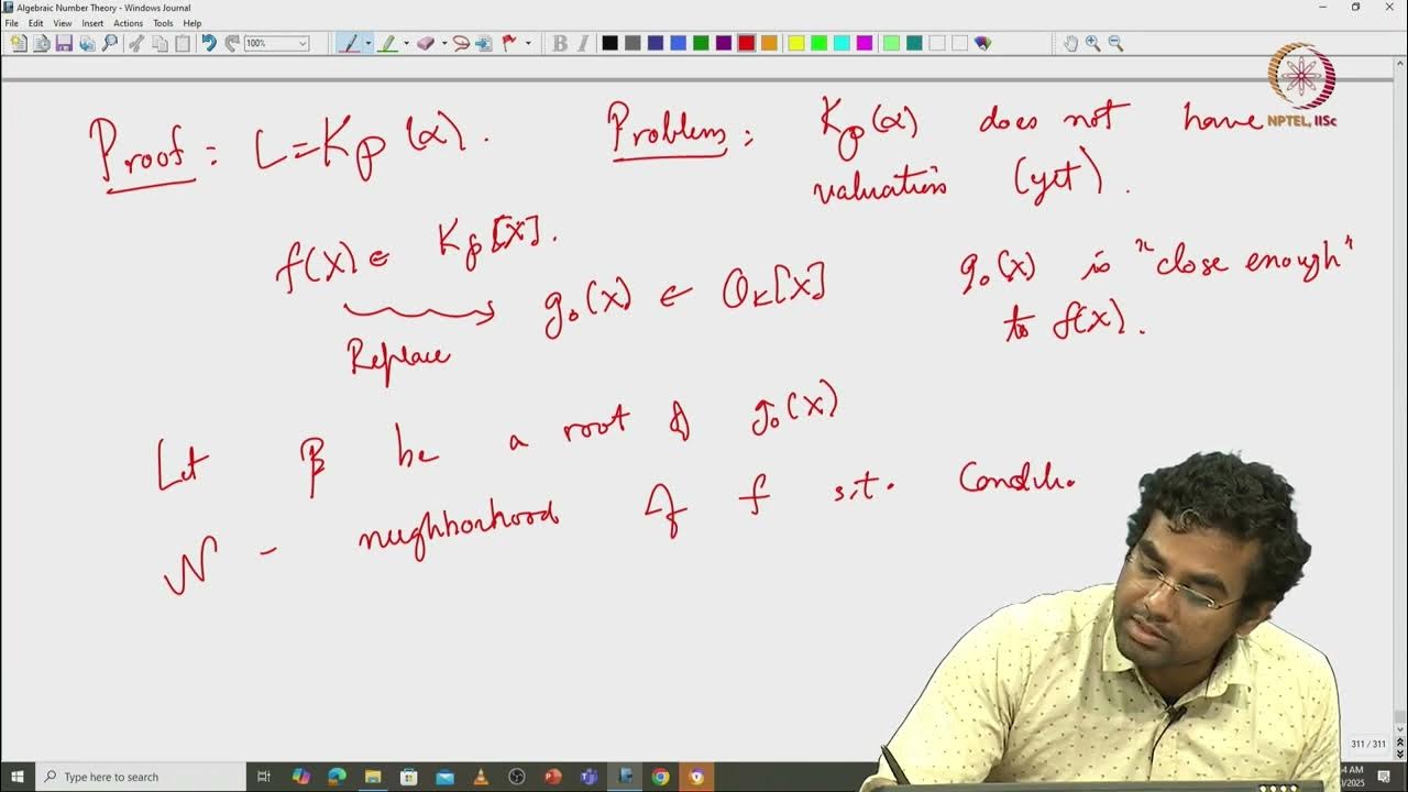 Lec 31 Finite extensions of local fields - YouTube