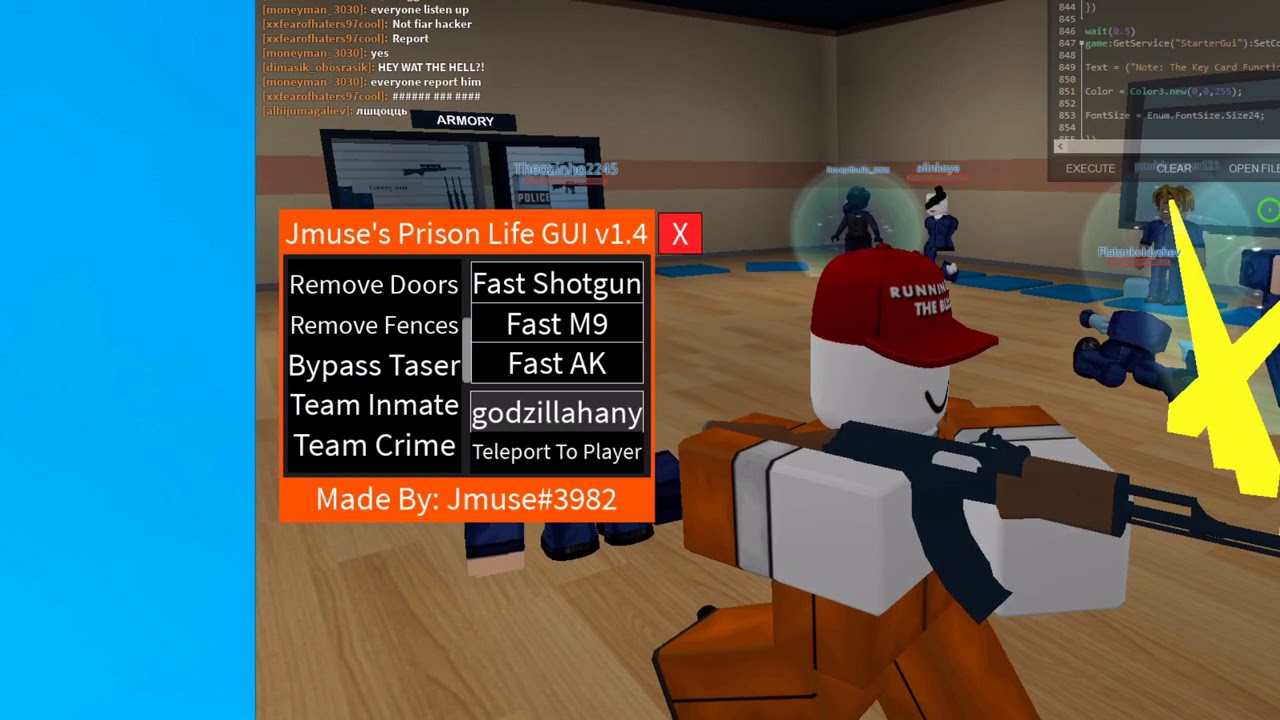 Roblox Script Showcase 1 | Prison Life GUI (Script In Desc) - YouTube
