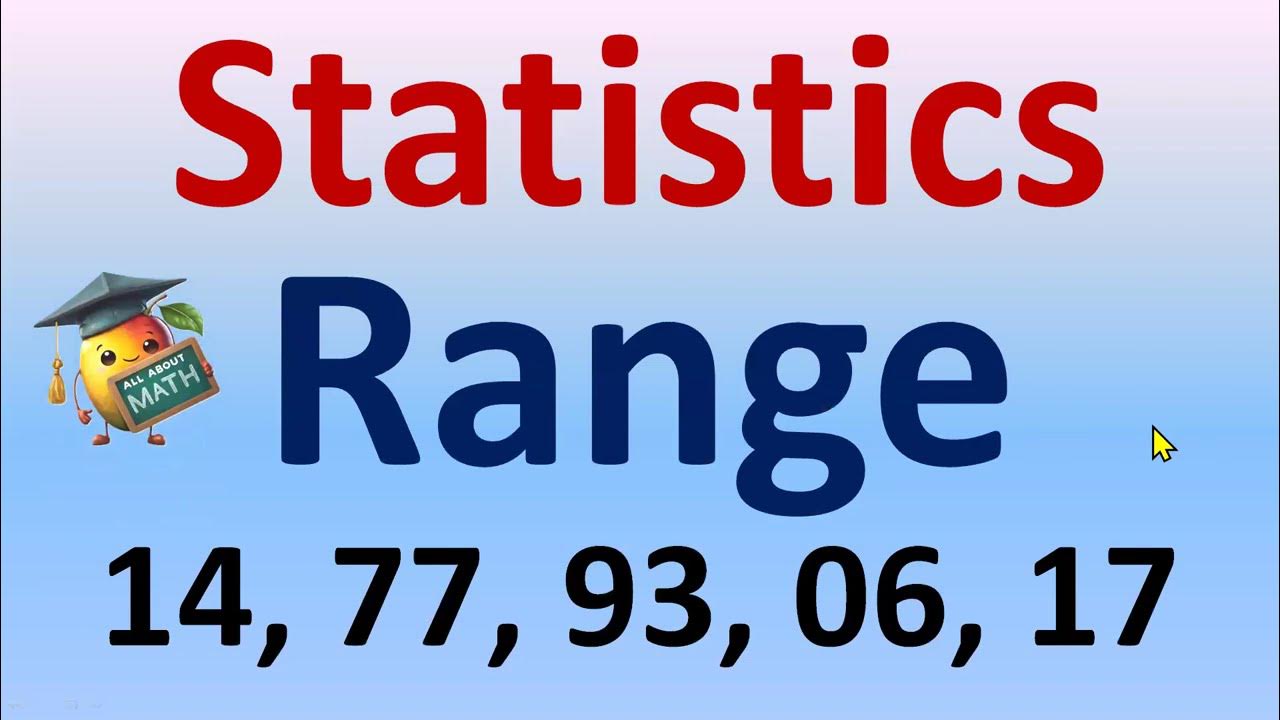 Statistics : How to Calculate Range : Math - YouTube