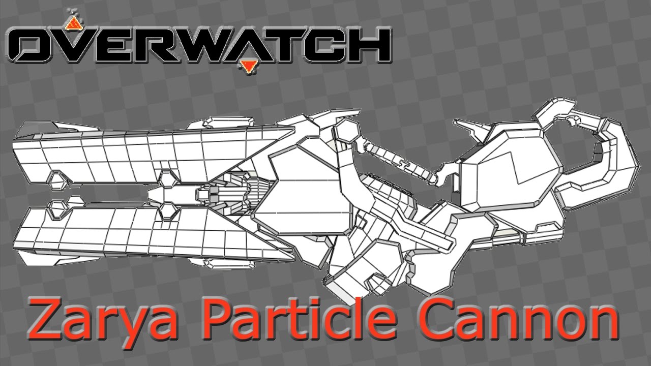 Overwatch Zarya Particle Cannon papercraft - YouTube