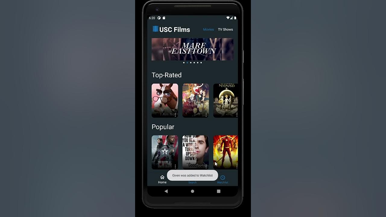 USC CSCI 571 - Web Technologies - Spring 2021 - HW 9 (Android) Watchlist Demo (Rectified) - YouTube