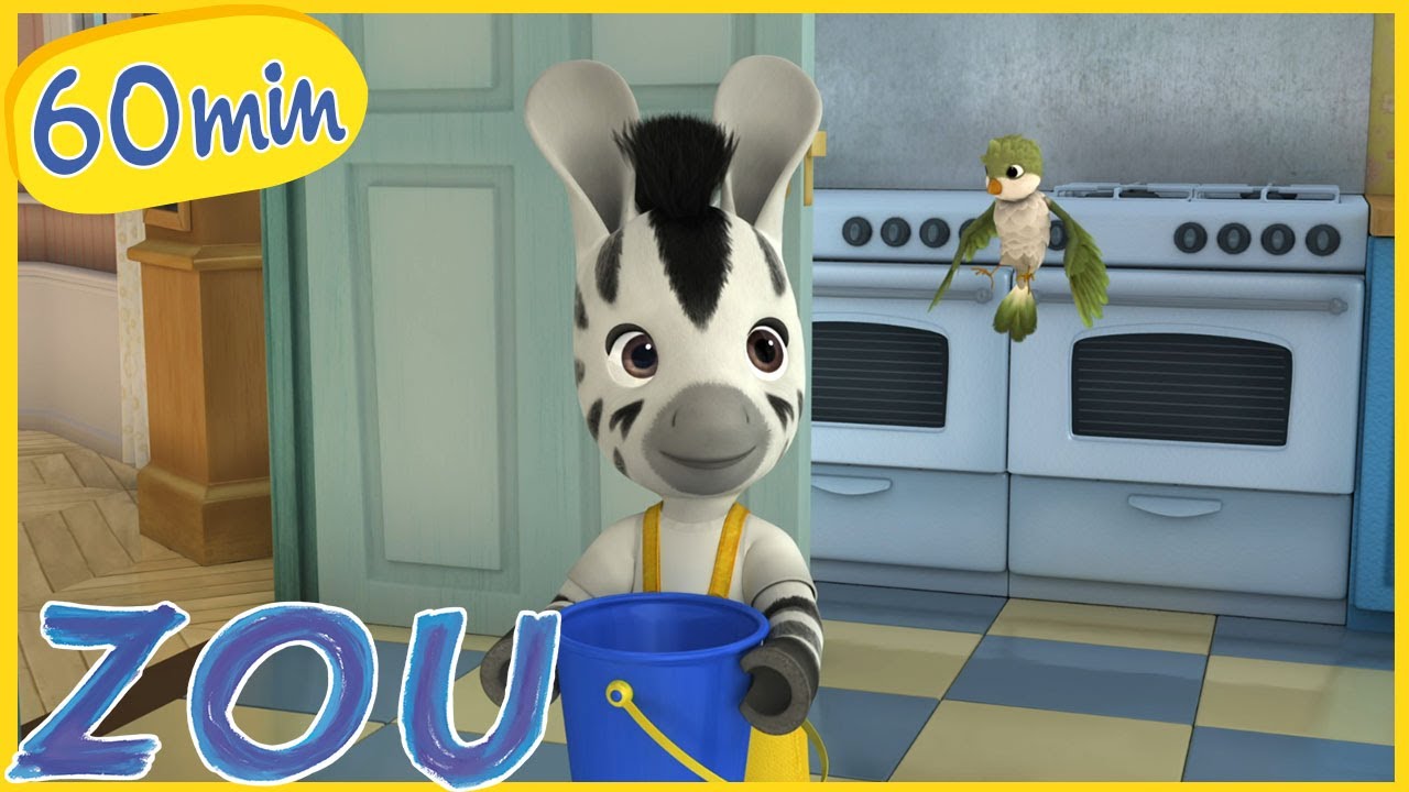 ZOU 1H en français 🦓 Le seau de Zou | Compilation inédite | dessin ...