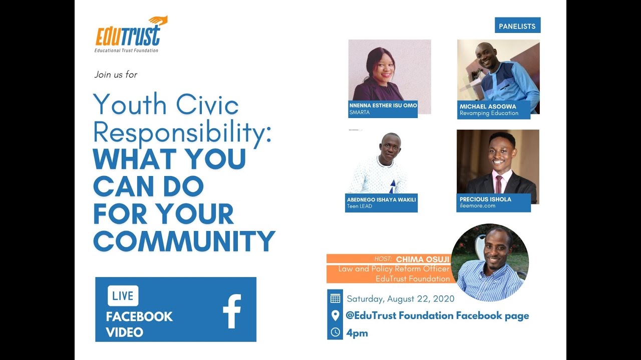 Youth Civic Responsibility: What you can do for your community - YouTube