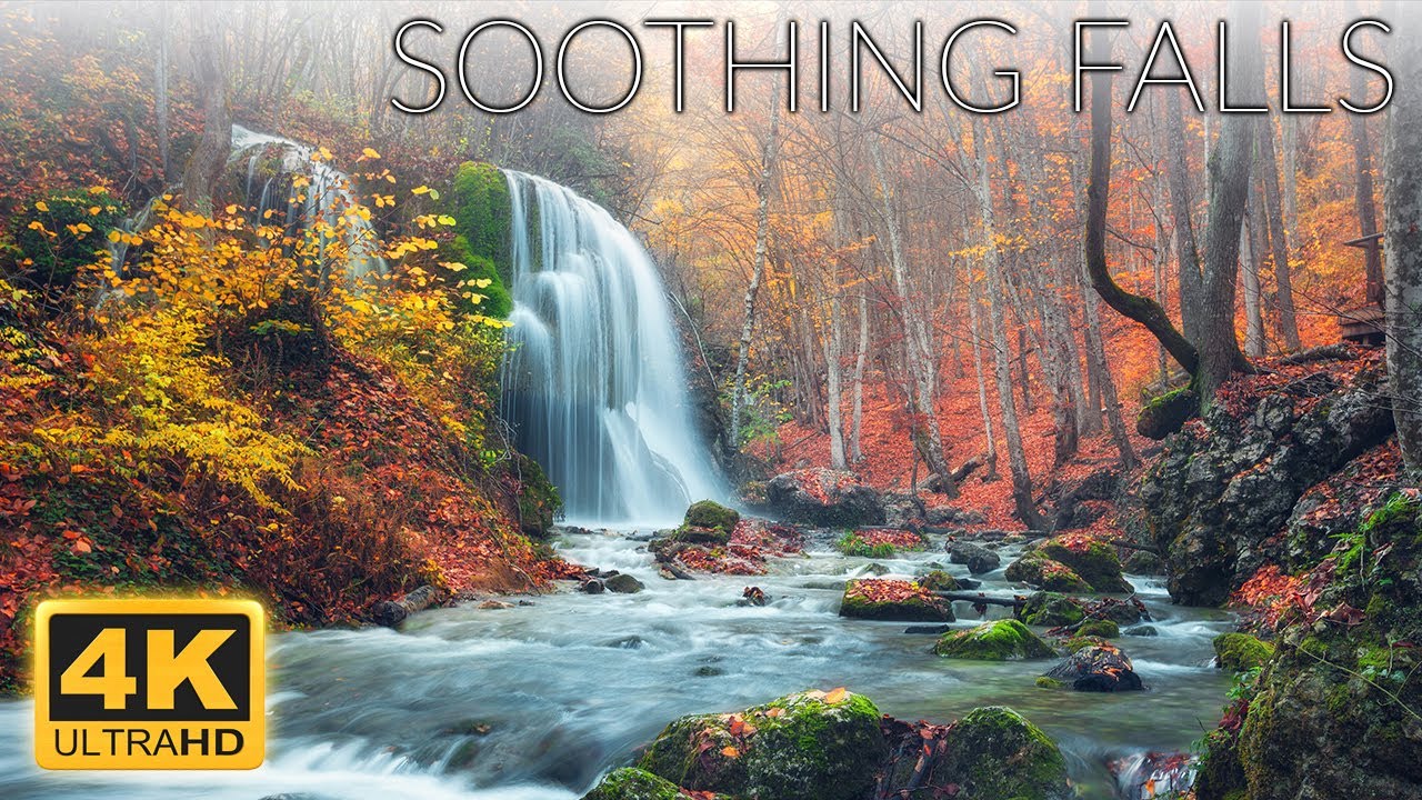 Escape to Serenity: Soothing 4K Jungle Waterfall with Calming Sounds ...