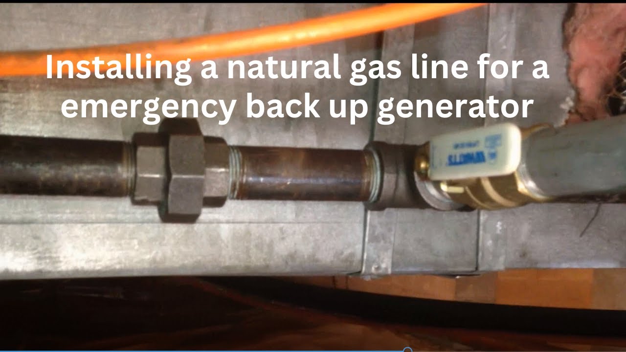 How I installed a natural gas line - YouTube