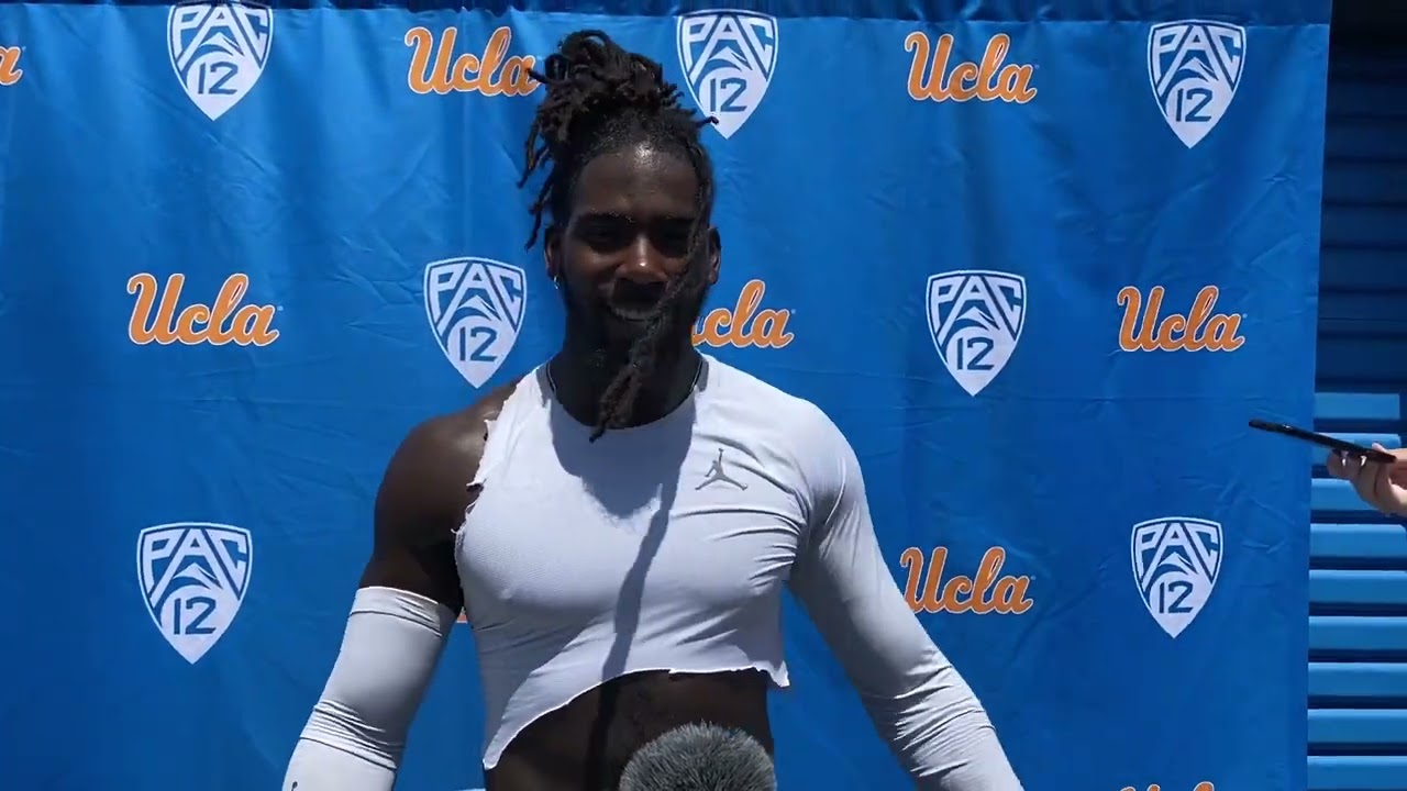 UCLA Football Practice Media Availability: Edge Rusher Carl Jones Jr ...