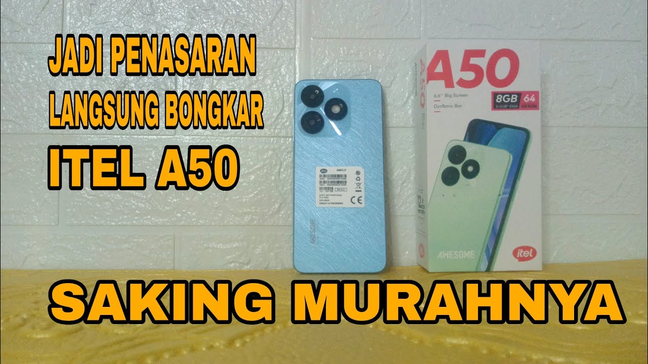 Apakabar pengguna itel A50 || unboxing hp murah itel A50|| review hp ...