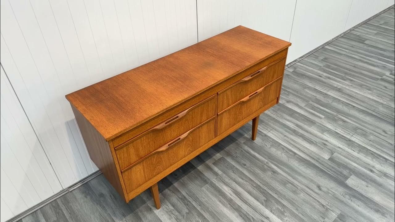 Mid century teak sideboard by Sakol - YouTube