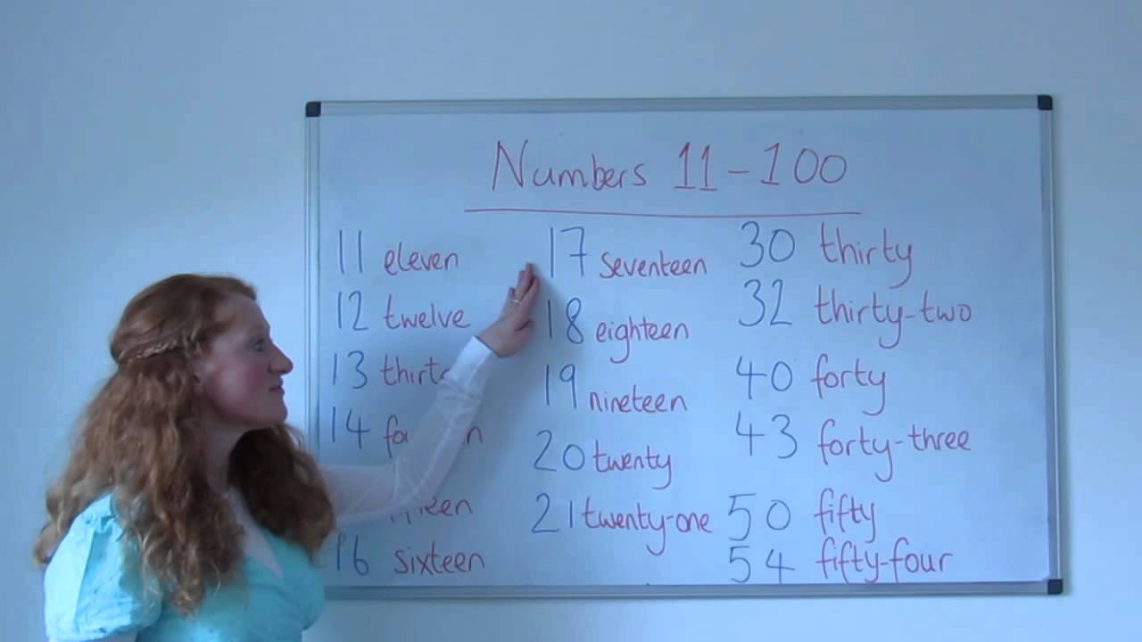 Numbers 11 - 100 - YouTube