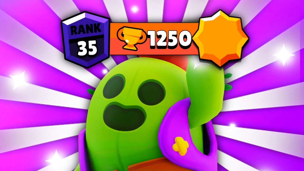 Spike Rank 35 (1250🏆) | Brawl Stars #brawlstars - YouTube