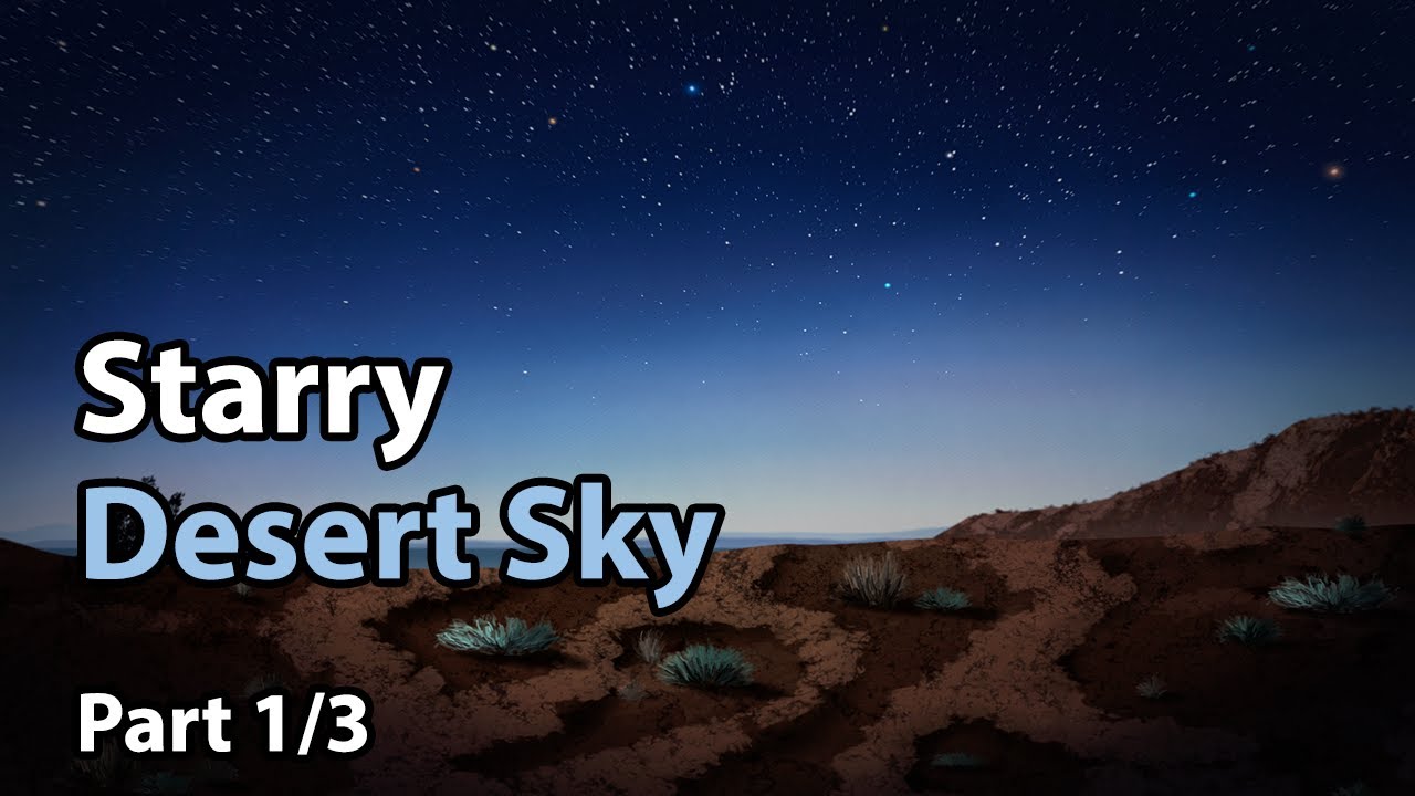 How to Paint a Starry Desert Sky (Part 1/3) - Corel Painter X3 - YouTube