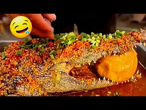 Asmr Cooking Big Crocodile - Mukbang Eating Yummy Panda - YouTube