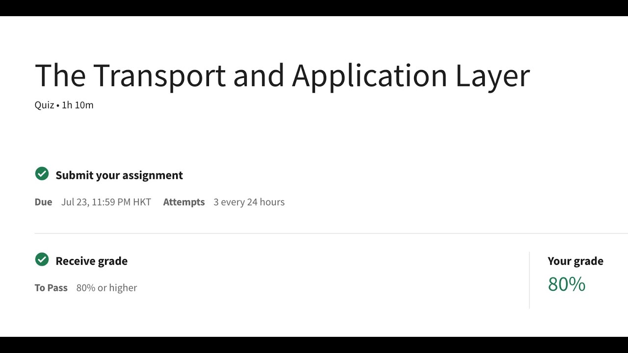 The Transport and Application Layer | Week 3 | Coursera Google IT ...