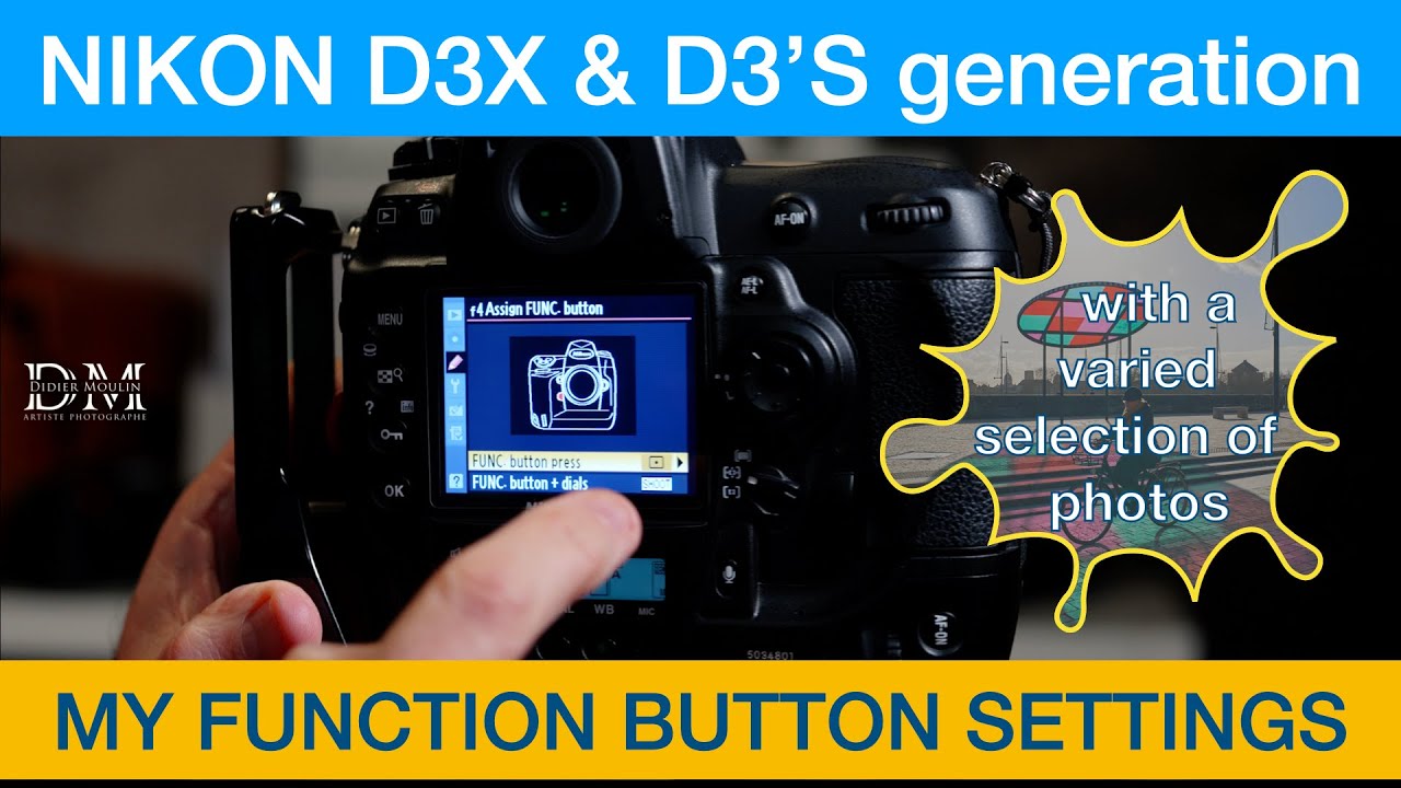 NIKON D3X D3S D3 D700 FUNCTION BUTTON SETTINGS for a better experience - YouTube