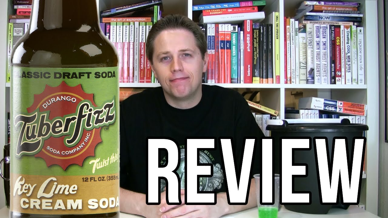 Zuberfizz Key Lime Cream Soda Review (Soda Tasting #55) - YouTube
