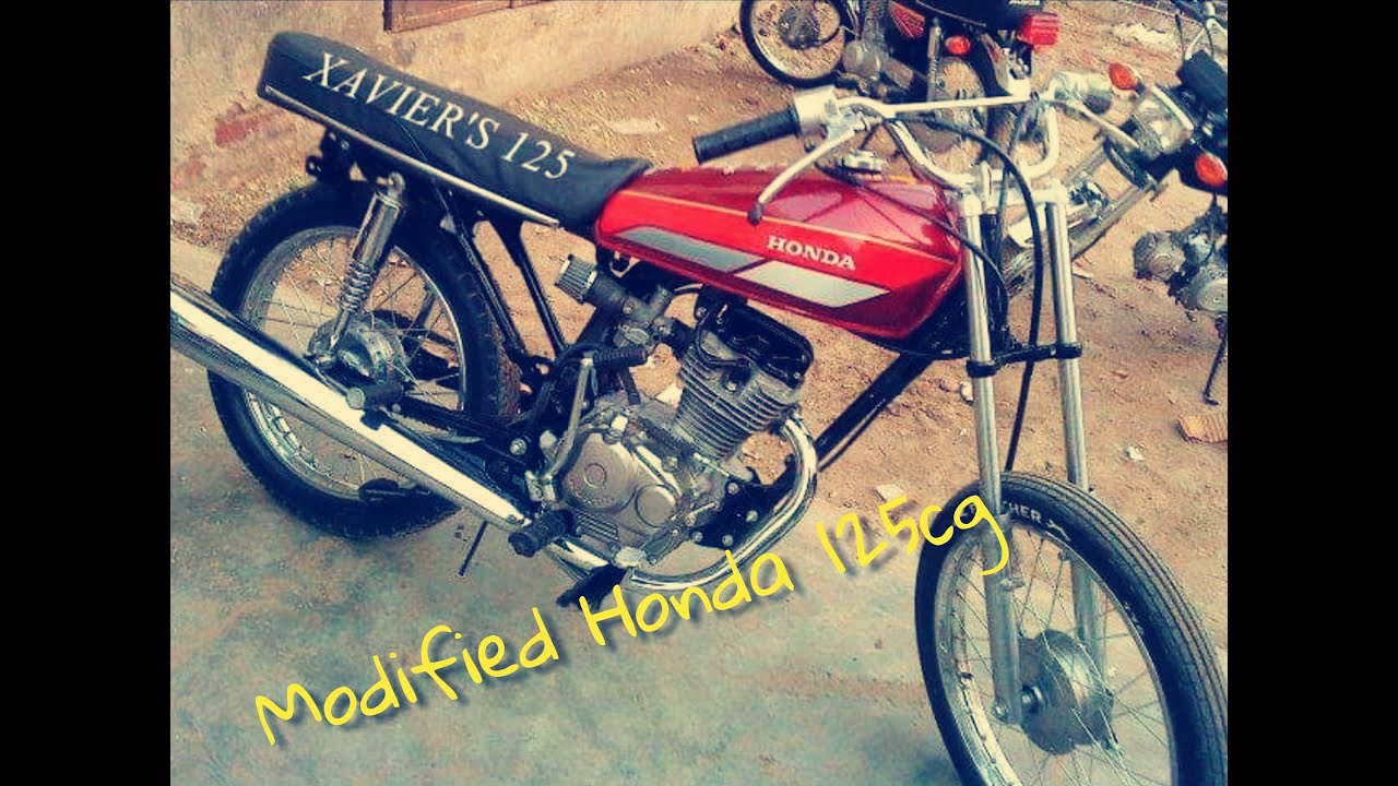 Modified Honda 125 cg fully modified - YouTube