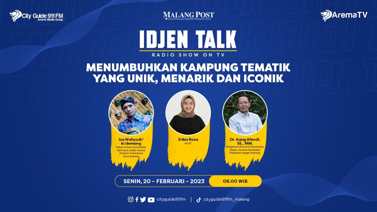 IDJEN TALK: MENUMBUHKAN KAMPUNG TEMATIK YANG UNIK, MENARIK DAN ICONIK ...
