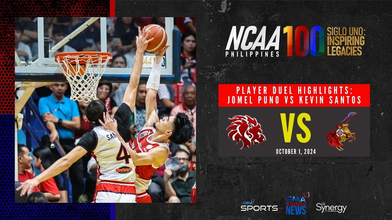 Player Duel Highlights - Jomel Puno vs Kevin Santos | NCAA Season 100 ...