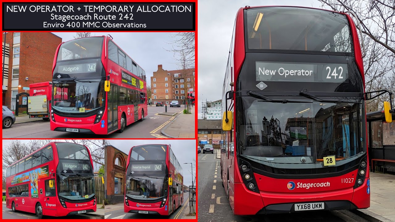 *NEW OPERATOR* Route 242 Stagecoach Enviro 400 MMC Observations ...