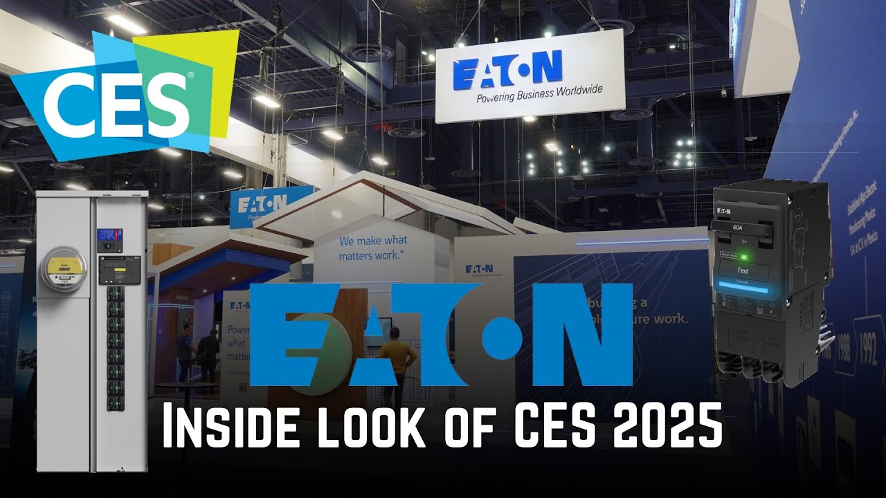 Eaton's Smart Power Innovations - Inside Look of CES 2025 - YouTube