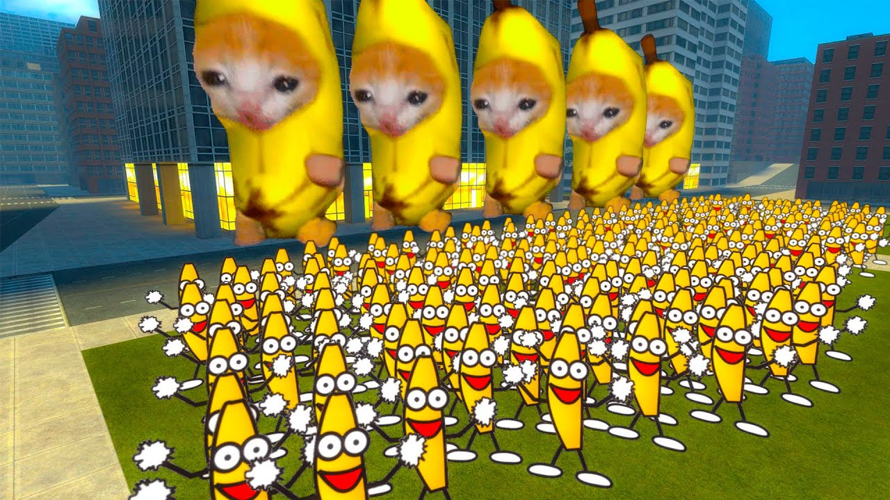 Trying To Escape Banana, Banana Cat Nextbot - Gmod - YouTube