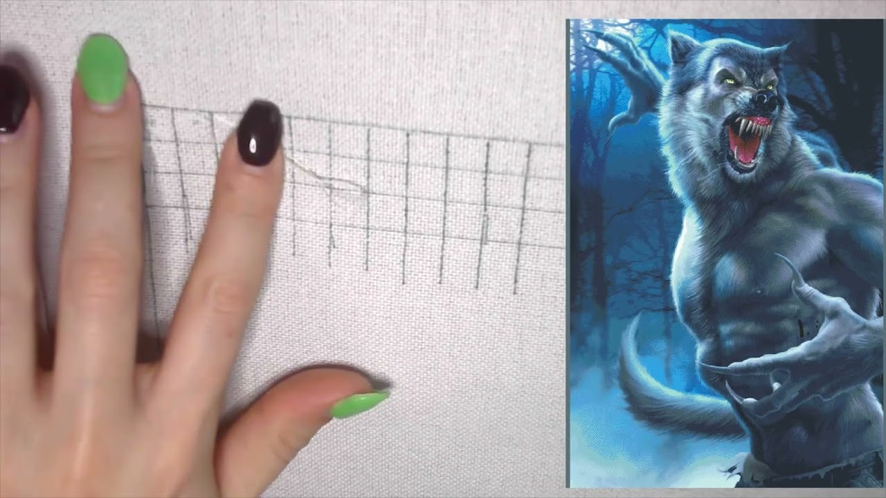 Stitch With Me | Werewolf #1 | #spookystitchingseason | #haed - YouTube