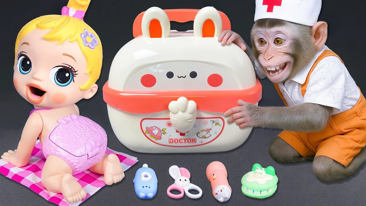 MONKEY TAMAN |13 Minutes Satisfying with Unboxing Toy Pinkfong Doctor ...