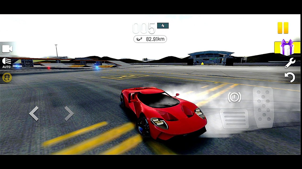 Driving a sports car high speed in airport extreme car driving - YouTube