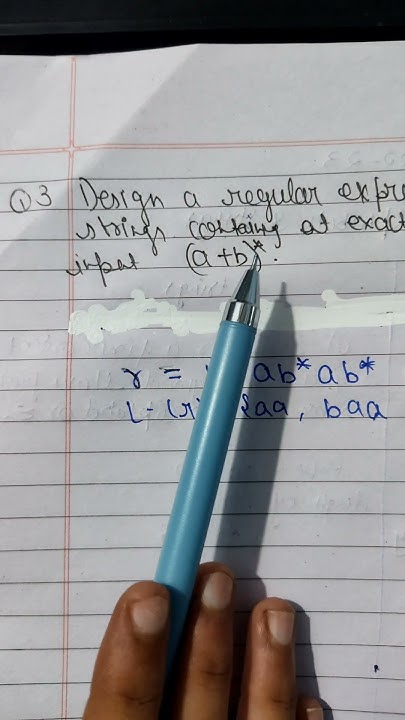 Design a regular expression that accepts all strings containing exactly 2 a's over the input (a ...