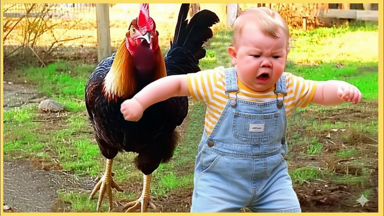 Hilarious Baby Reactions To Farm Animals - Funny Baby Video I The Mini ...