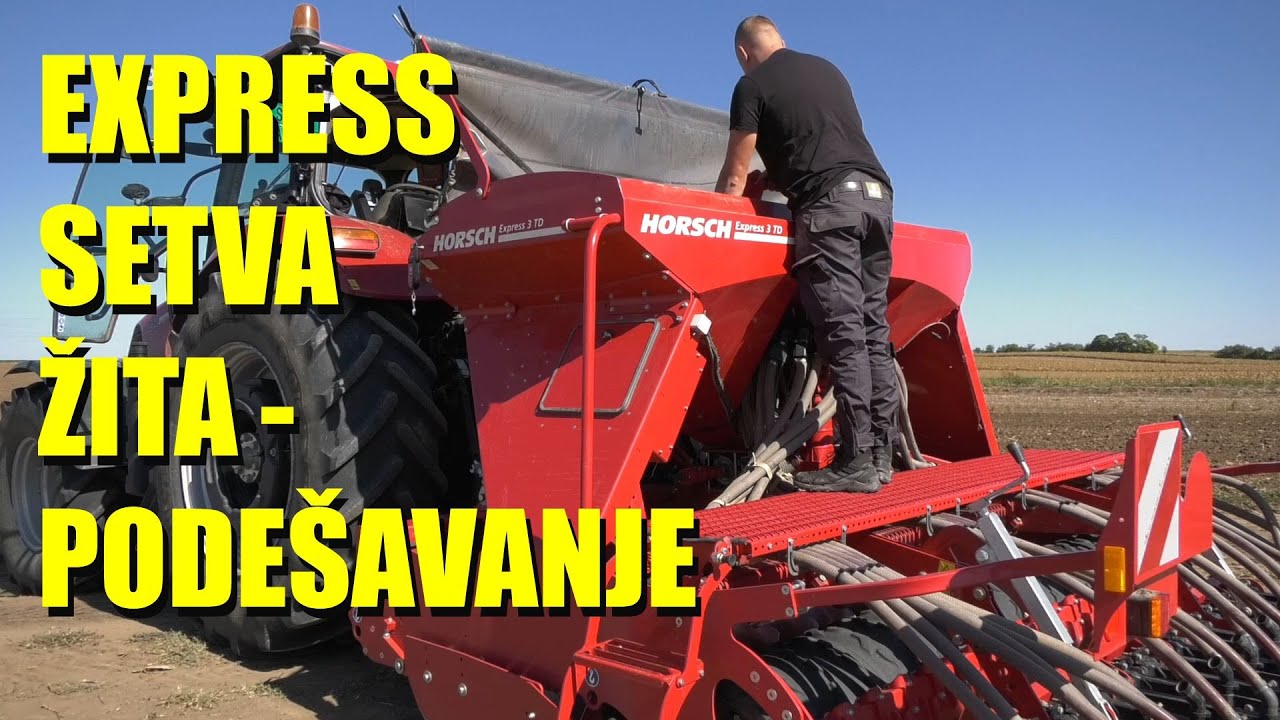 PODEŠAVANJE SEJALICE - Express SETVA pšenice - KAKO se menjaju DVE ...