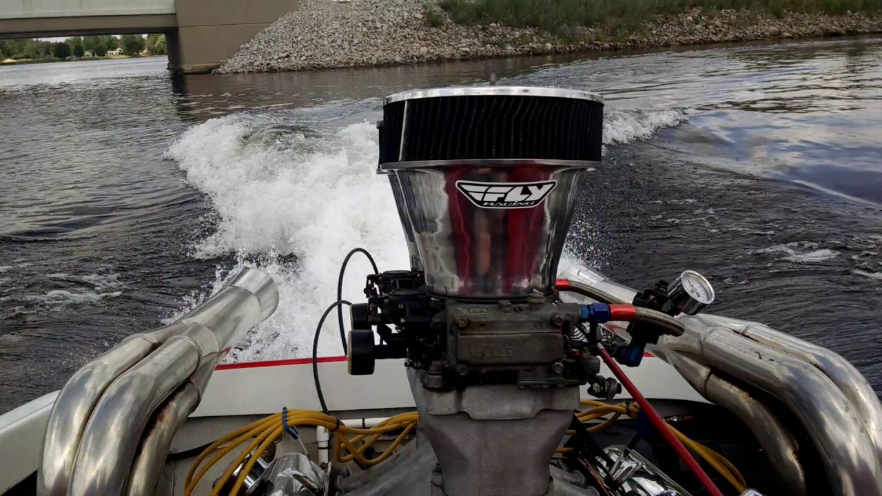 Glen's Rebel Jet Boat 455 Olds - YouTube