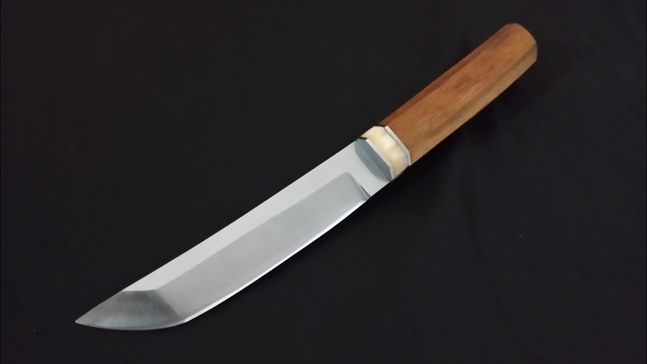 Knife making - Making an amazing Tanto knife - YouTube