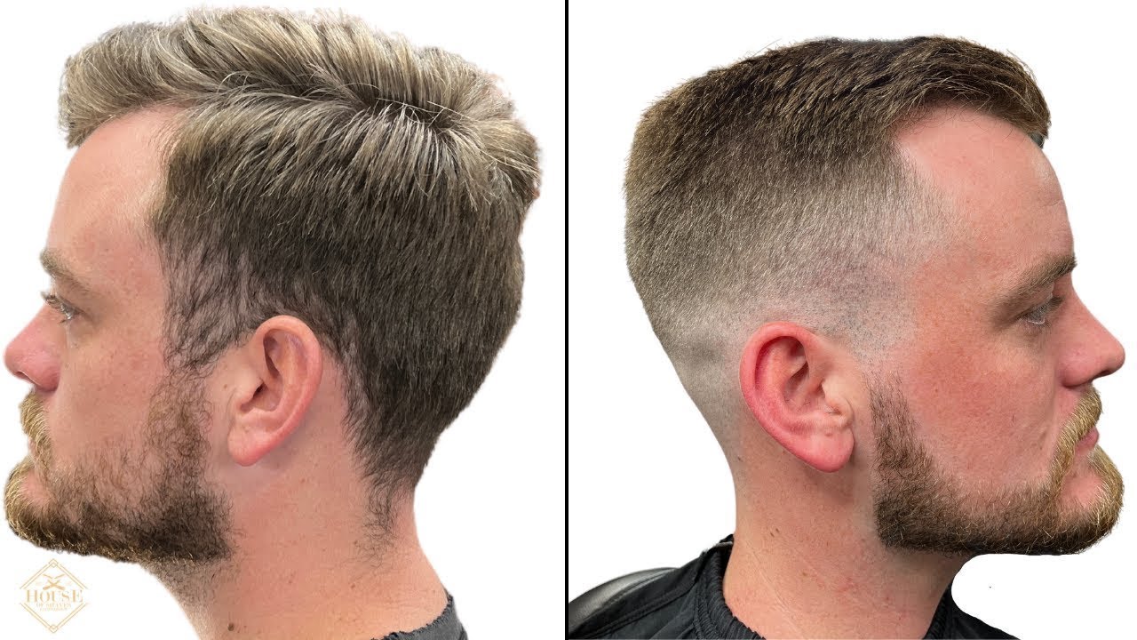 How To Do A Low Fade Haircut With A Clean Hard Part - YouTube